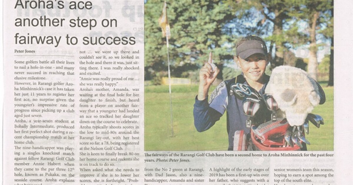 Aroha's Hole in 1! - Amohia